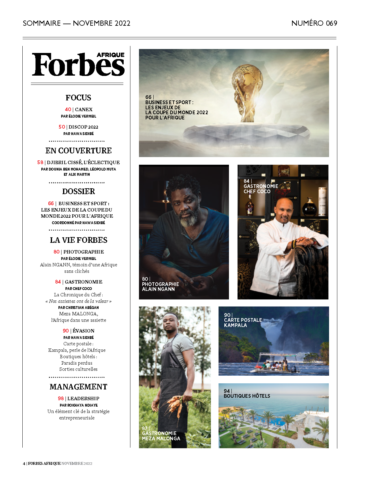 Au sommaire du numéro 69 de Forbes Afrique, daté novembre 2022 - Forbes ...